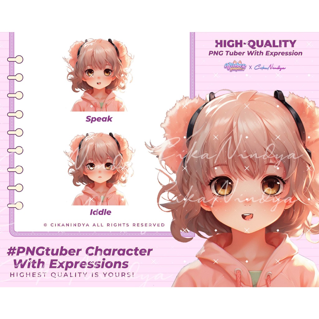 Adorable Tuber PNG: Add A Creative Impression To Your Streaming ...