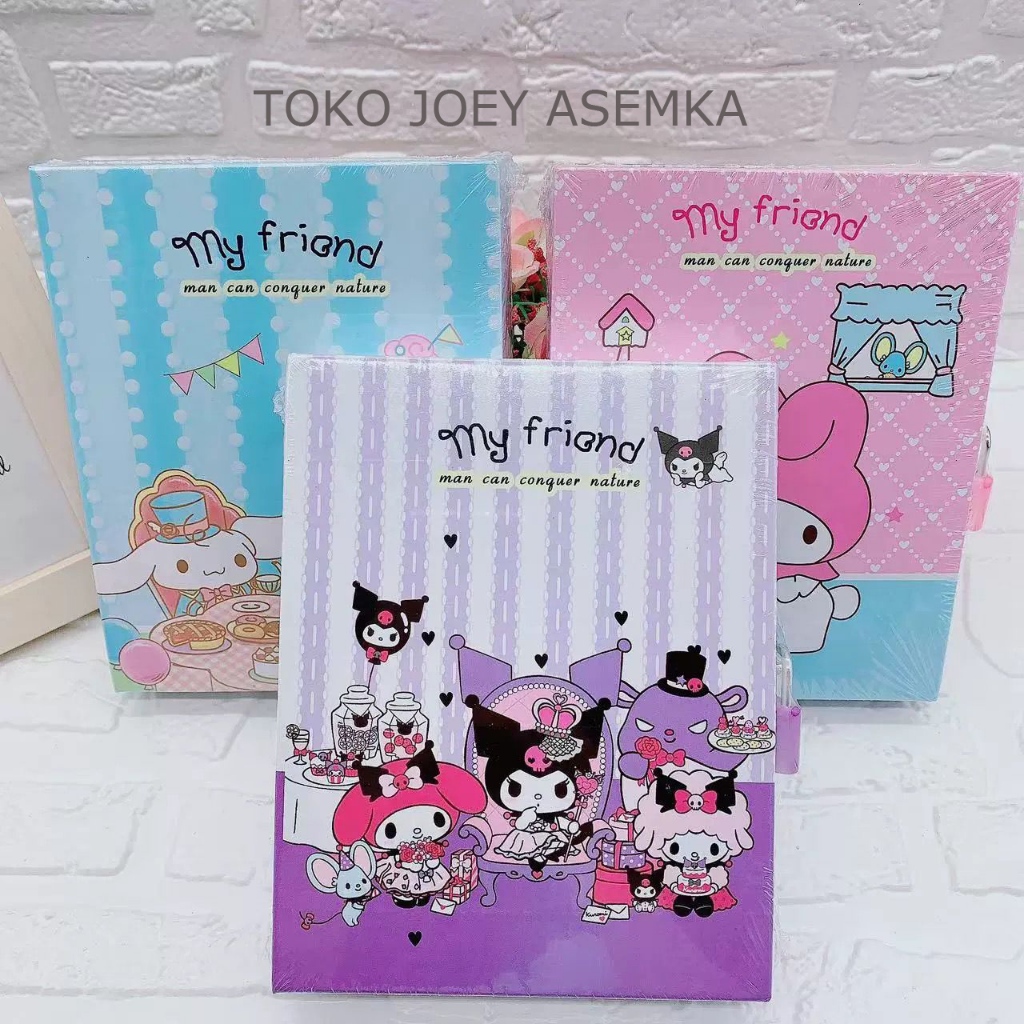 Book DIARY LOCK SANRIO LOCK DIARY NOTEBOOK DAILY BOOK MELODY KUROMI ...