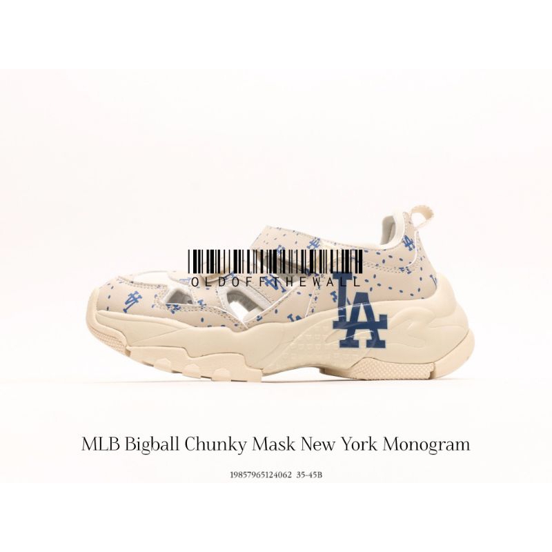 Mlb Bigball Chunky Mask New York Monogram Navy SHOES | Shopee Philippines