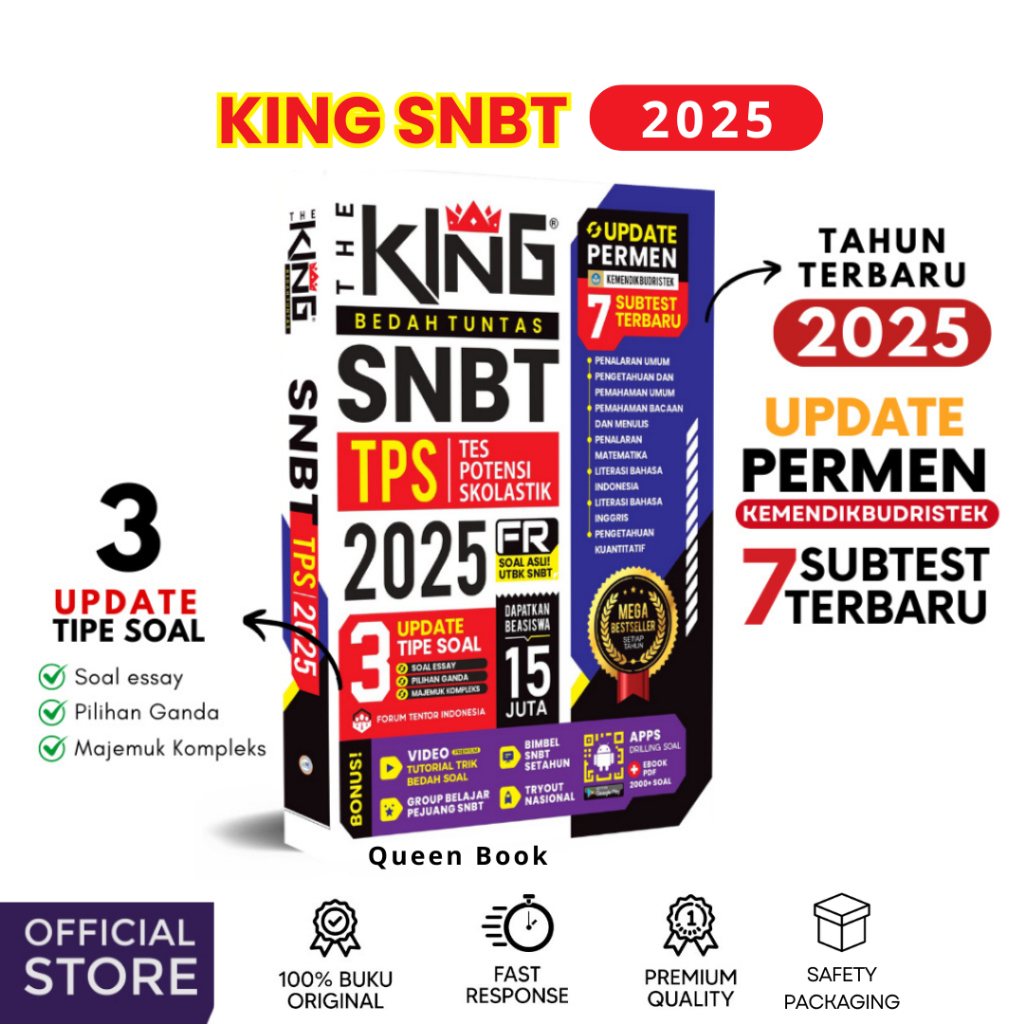 The King SNBT Book 2025 Package Update To Short Filling Complete ...
