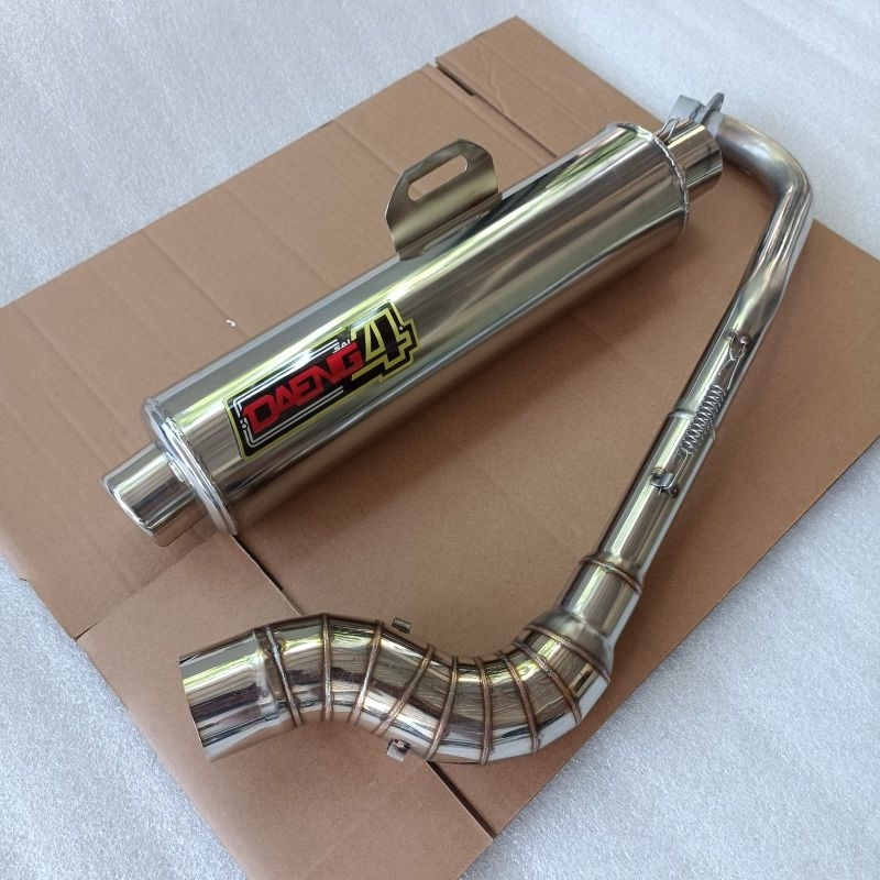Daeng Sai4 Canister Standard open pipe 51mm for Wave 110/125 Raider j ...