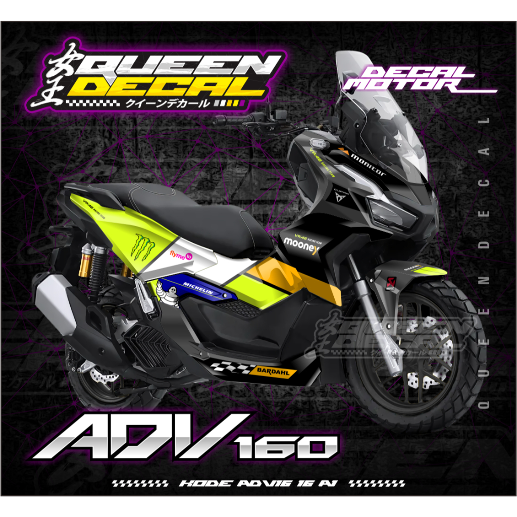 Sticker Full Body ADV 160/Decal Motorcycle Accessories Fullbody ...