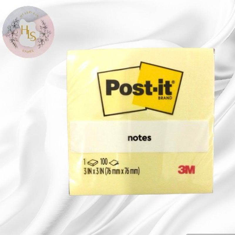 3m Yellow memo sticky notes Post it (76mm x 76mm) | Shopee Philippines