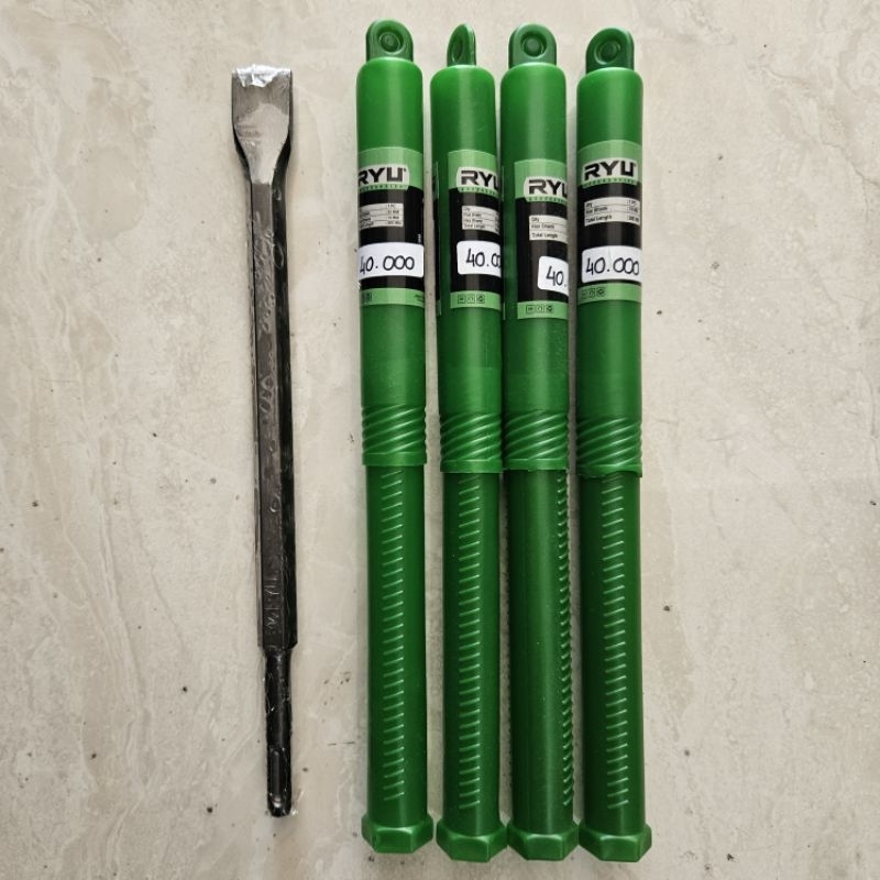 MATA Ryu AC-CH026 SDS Plus Flat Chisel Eye 22 x 14 x 280mm Putra Inti ...