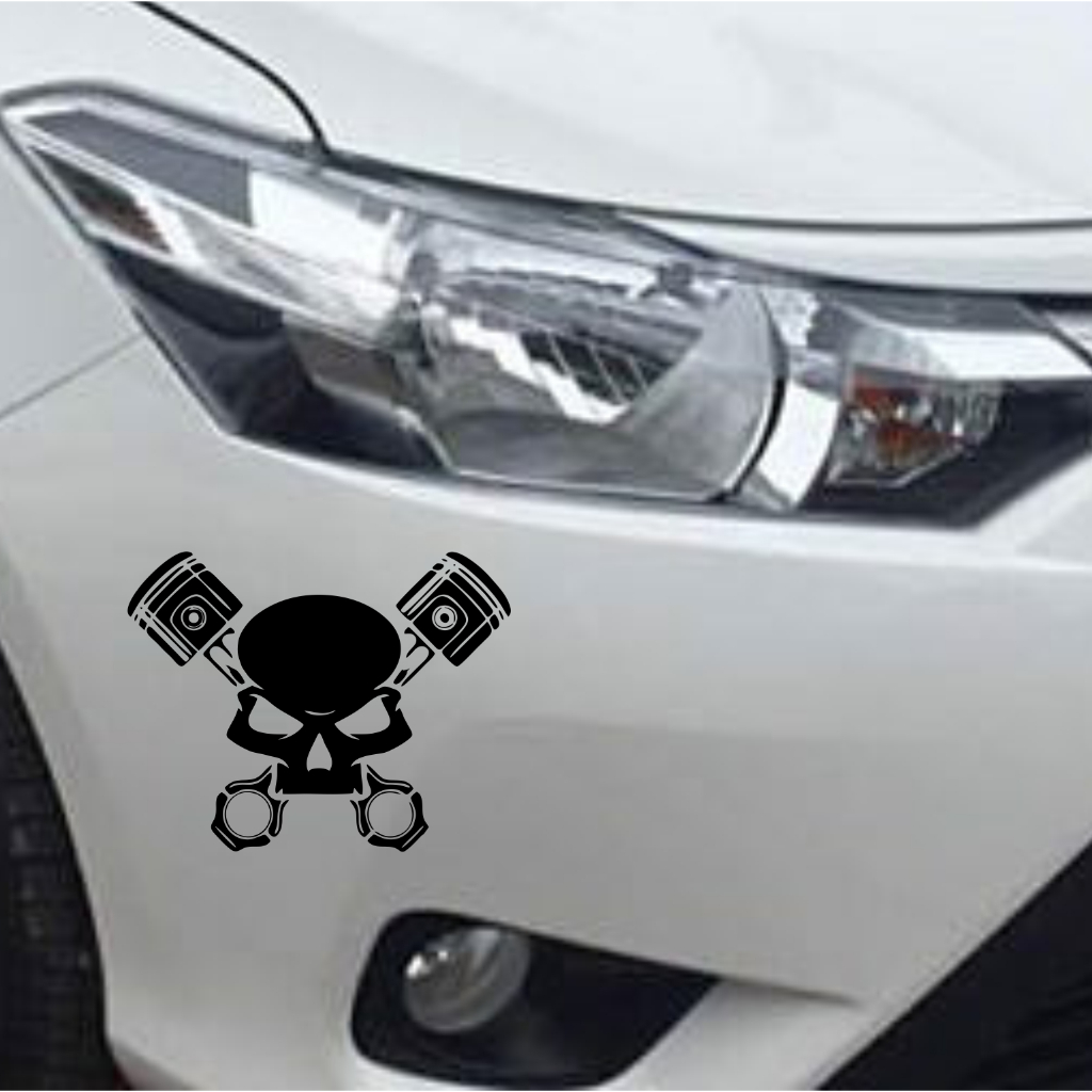 CUTTING CAR STICKER PUNISHER COOL CAR BUMPER STICKER | Shopee Philippines