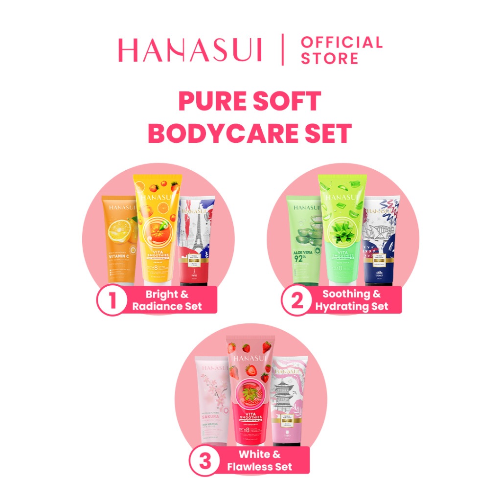Hanasui Pure Soft Body Care Set (bdl) | Shopee Philippines