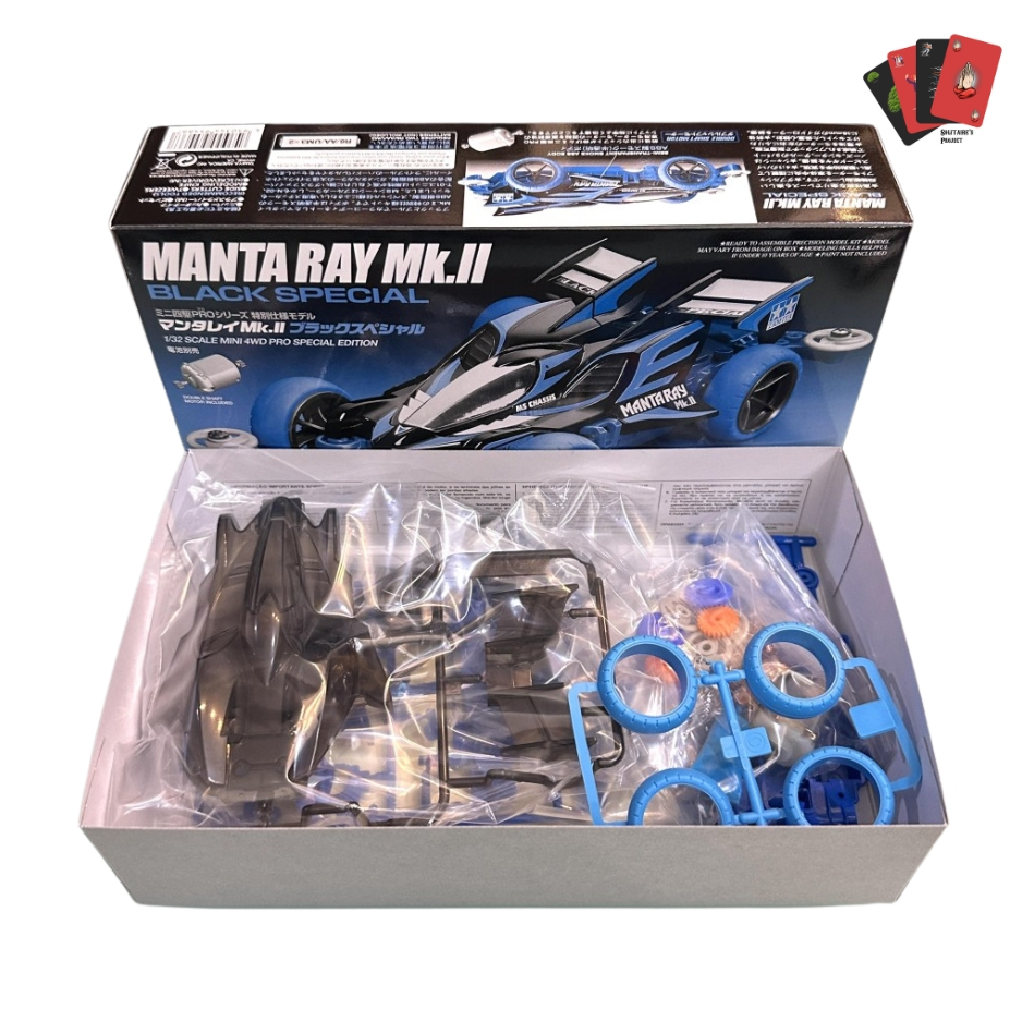 Tamiya Mini 4WD Car Assembly Toy - Manta Ray Mk II (Black Special ...