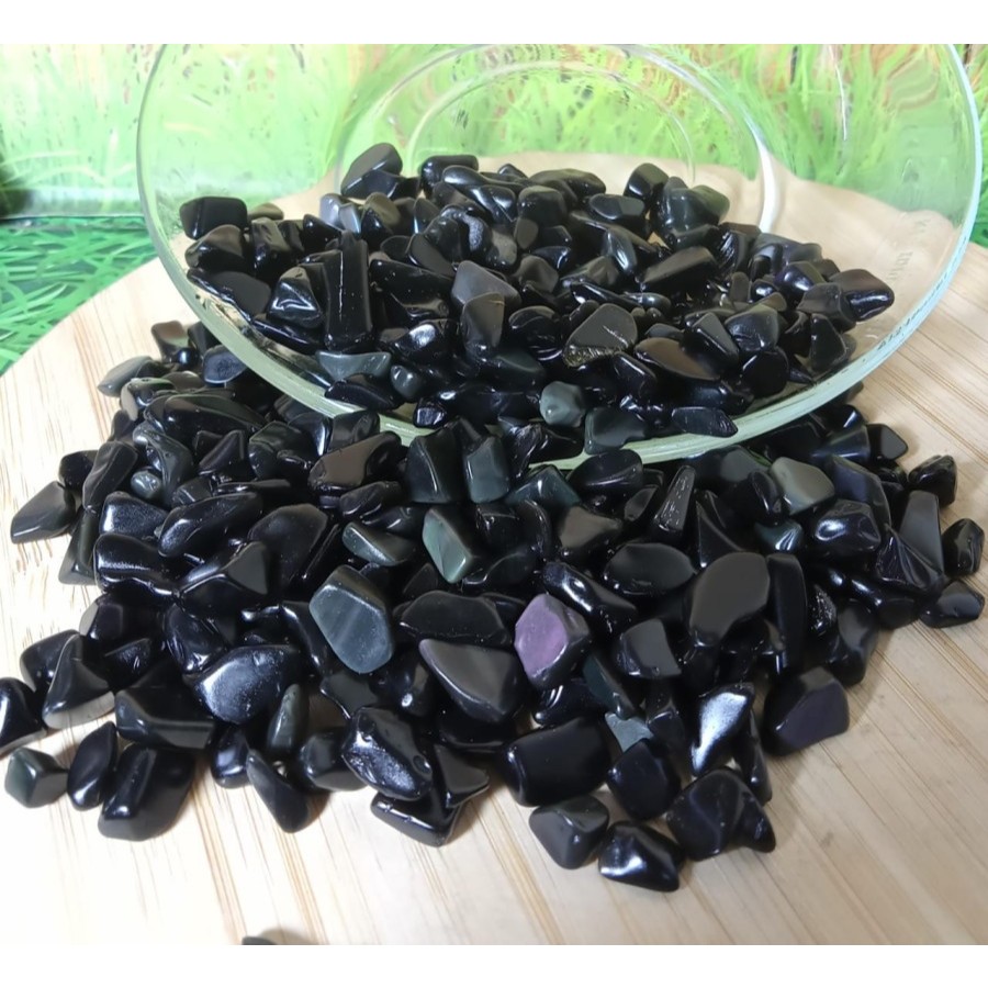 Natural Rainbow Color Full Obsidian Chips 7-9 mm 100 grams package ...