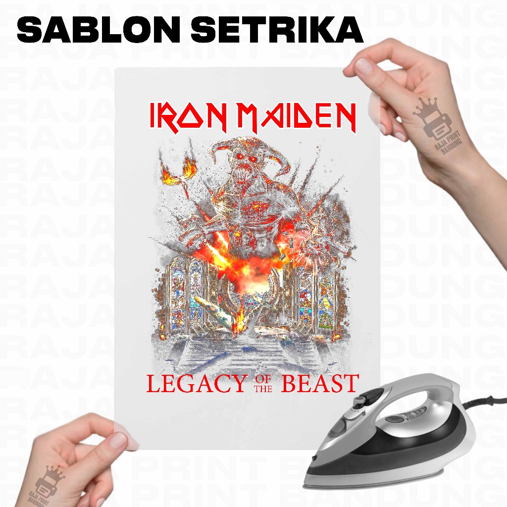 Sablon IRON Unit A3 DTF Sticker Kaos Ready To Press Ready To IRON ...