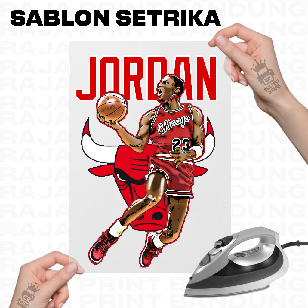 Sablon Iron Unit A3 DTF Sticker Kaos Ready To Press Ready To Iron NBA ...