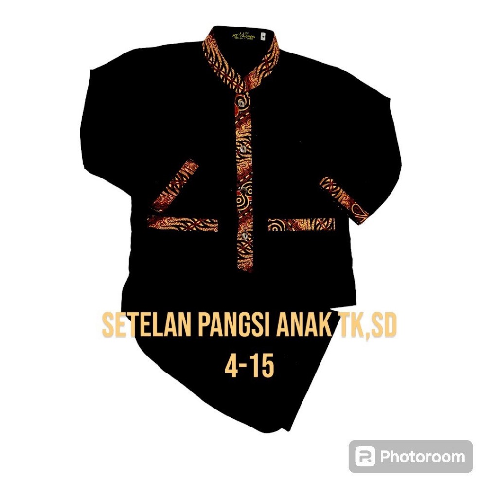 Free Sundanese iket children's pangsi suit / Children's pangsi suit 2 ...