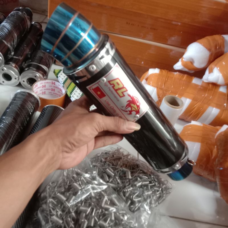 Rl RED LEO Exhaust Pipe 51mm Raider 150 Carb Tmx 155 Bajaj Ct /Muffler ...