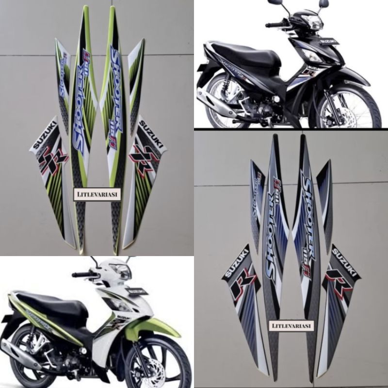 Suzuki SHOOTER SR 115 STRIPING STICKER 2013 2014 2015 Standard ...