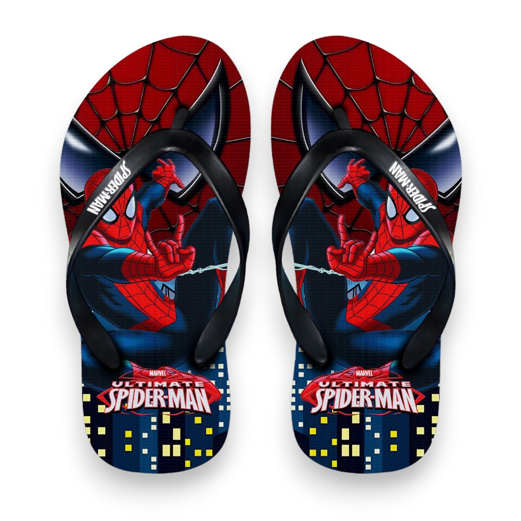 Spiderman CHILDREN'S Flip Flops | Superhero SPIDER MAN SANDALS UNIQUE ...