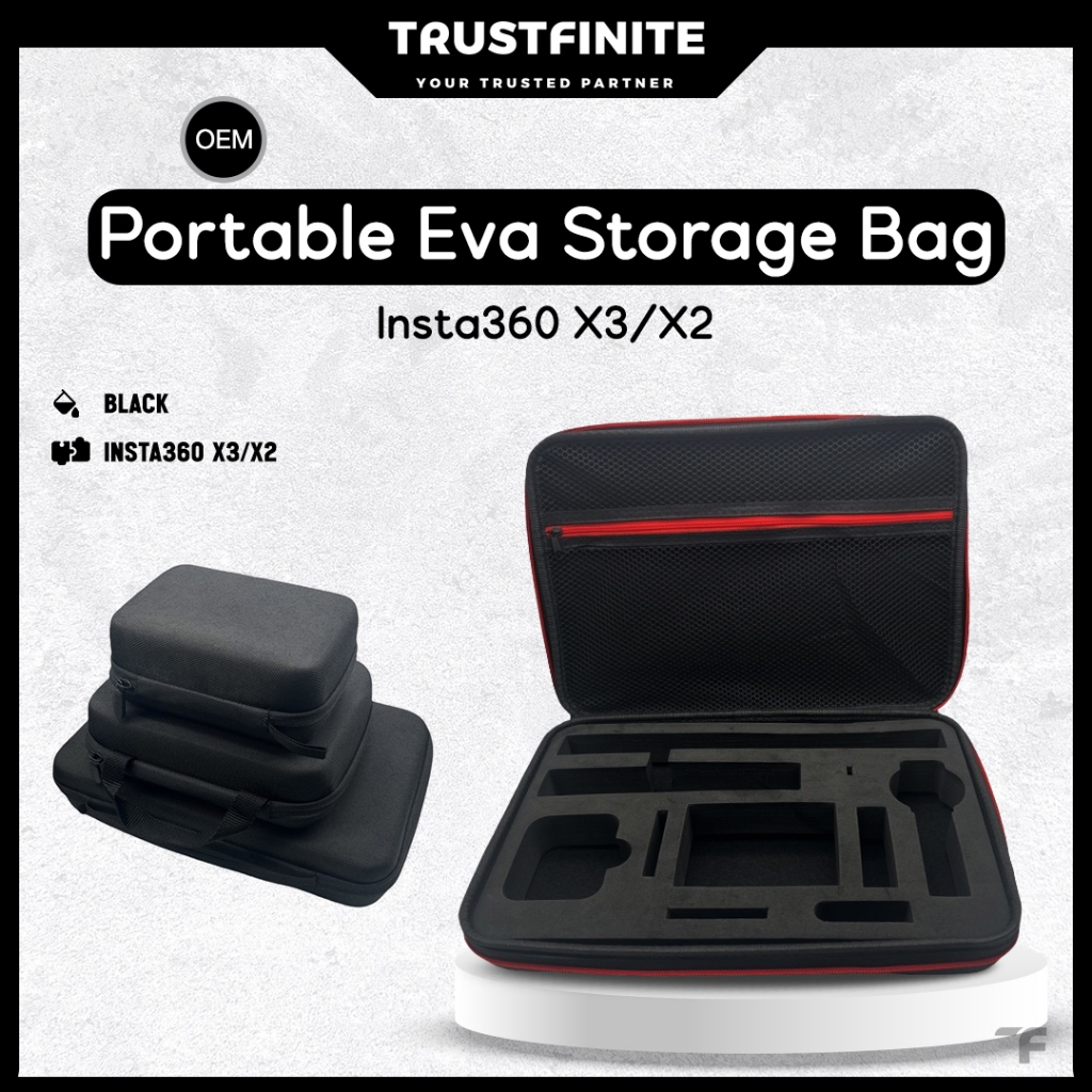 Insta360 X4 / X3 / X2 / X Hard Eva Storage Bag Insta360 One X4/X3/X2/X Hard Case Insta360 ...
