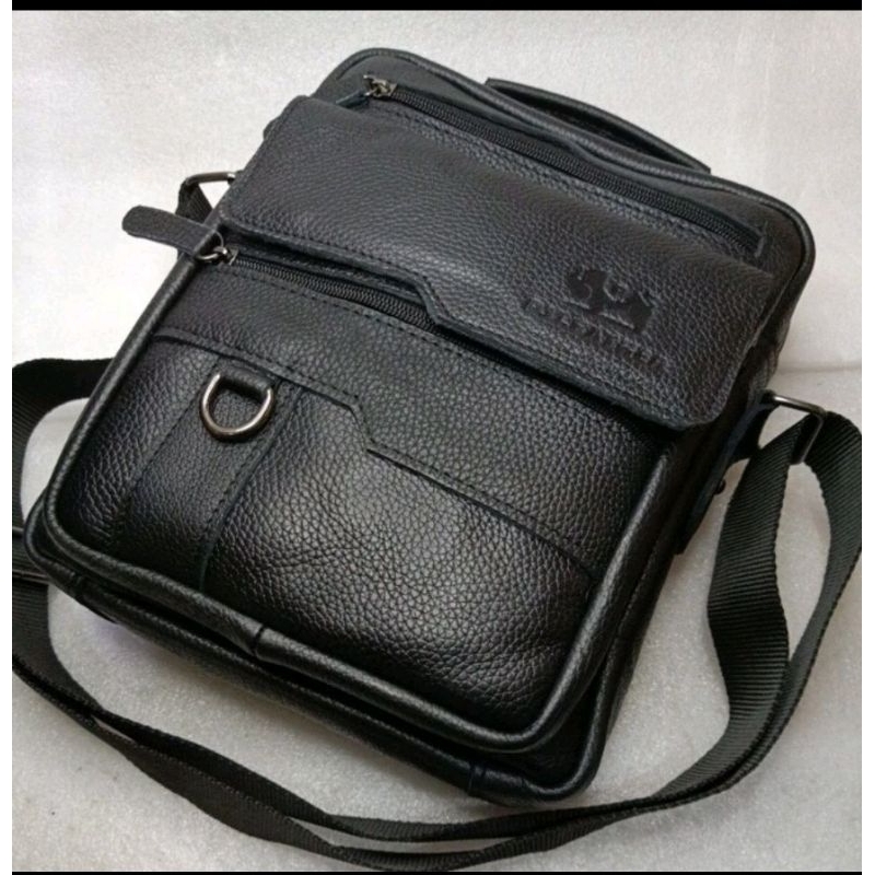 GARUT PRODUCT GENUINE LEATHER MEN'S SLEMPANG BAG | Shopee Philippines
