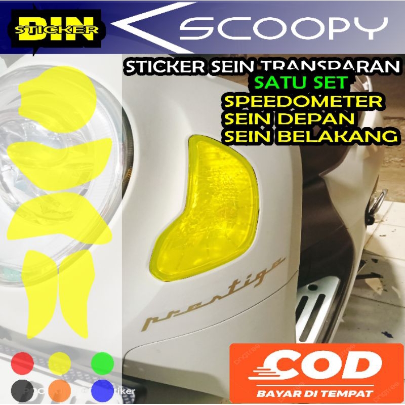 Dqn sepido meter honda scopy turn signal stickers 2021/2022/2023/2024 ...