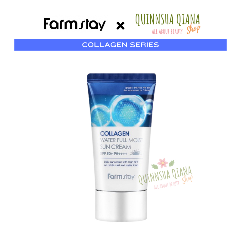 Farmstay Collagen Water Full Moist Sun Cream SPF 50+ PA++++ BPOM Korea ...
