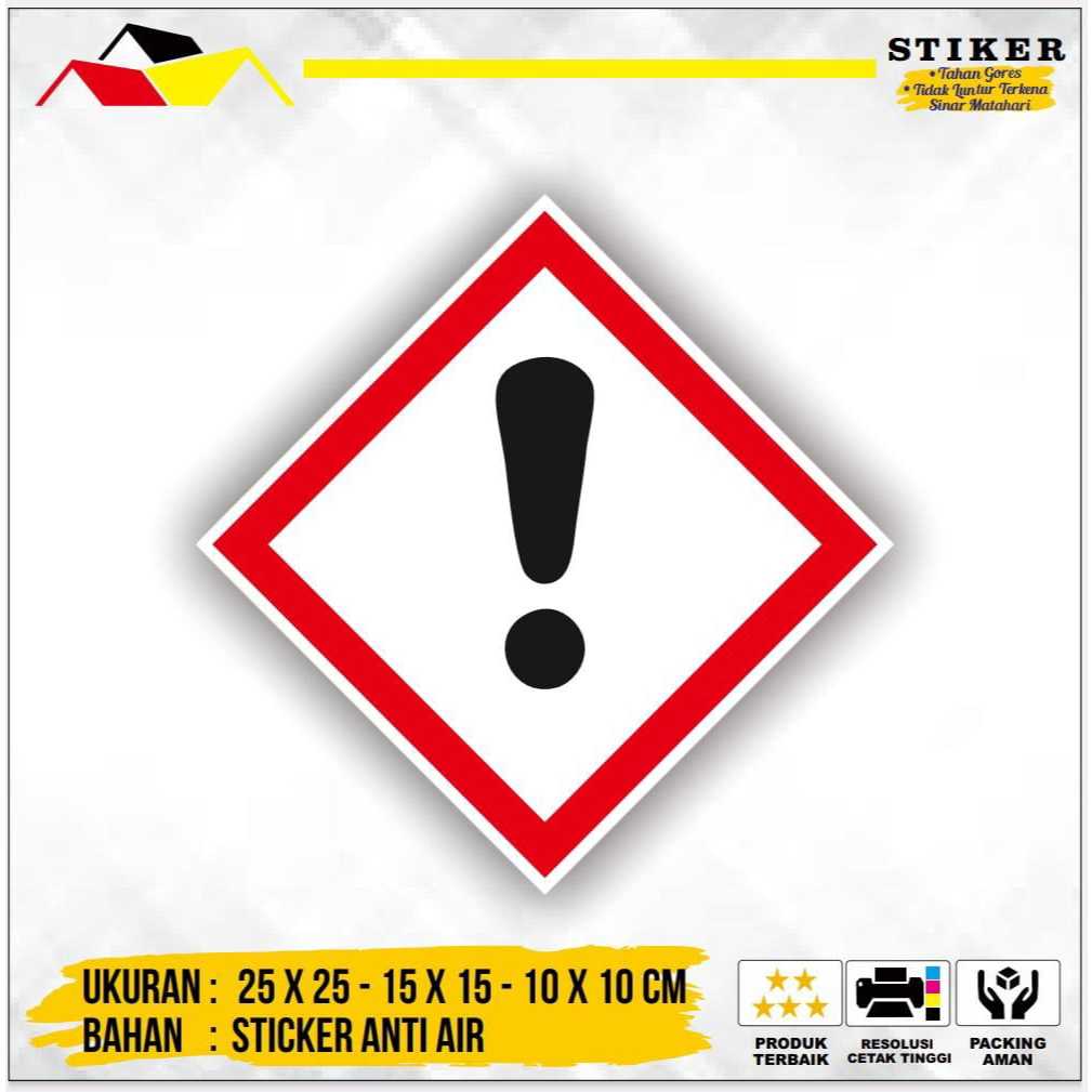 B3 Waste Symbol Sign Label Sticker Irritation Hazmat Sticker | Shopee ...
