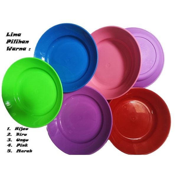 22 cm Round Plastic Dinner Plate - Thick round plastic dinner plate ...