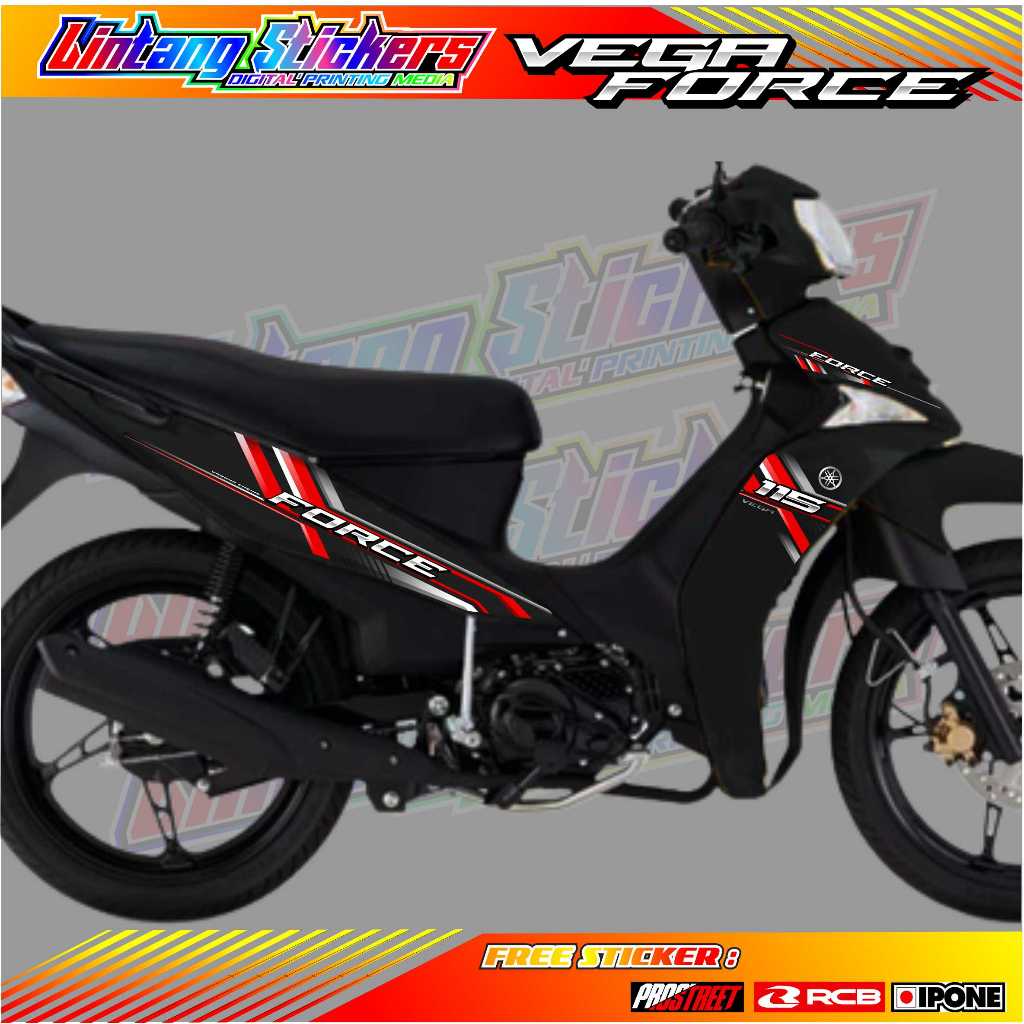 YAMAHA VEGA FORCE MOTORCYCLE VARIATION STRIPING / VEGA FORCE MOTORCYCLE ...