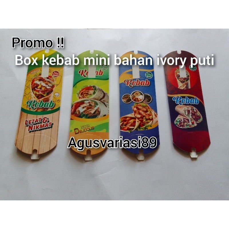 Mini kebab Box // mini kebab packaging // mini kebab Box // mini kebab ...