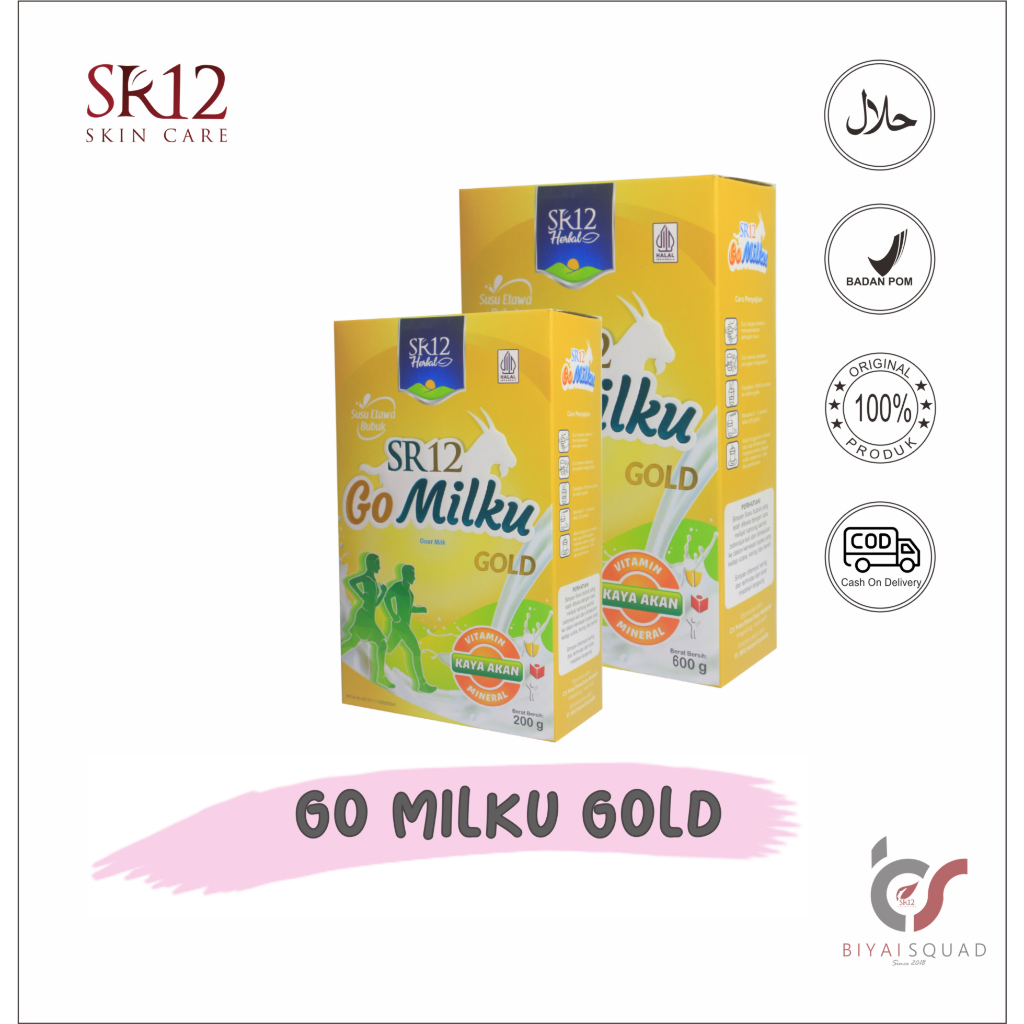 Go Milku Gold SR12 Etawa Goat Milk without Sugar for Seniors Aged 200 ...