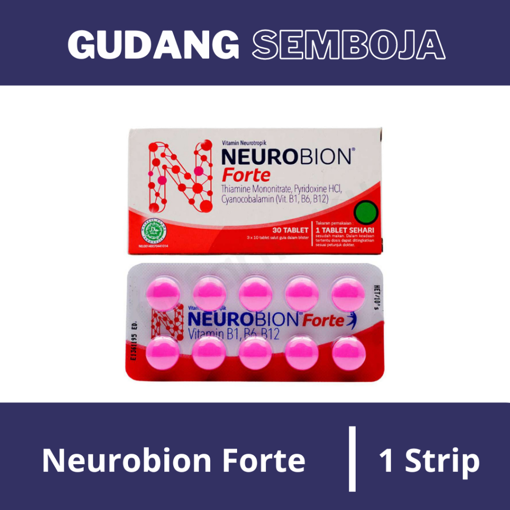 Neurobion Forte Strip Contains 10 Tablets/Nerve Health Supplements ...