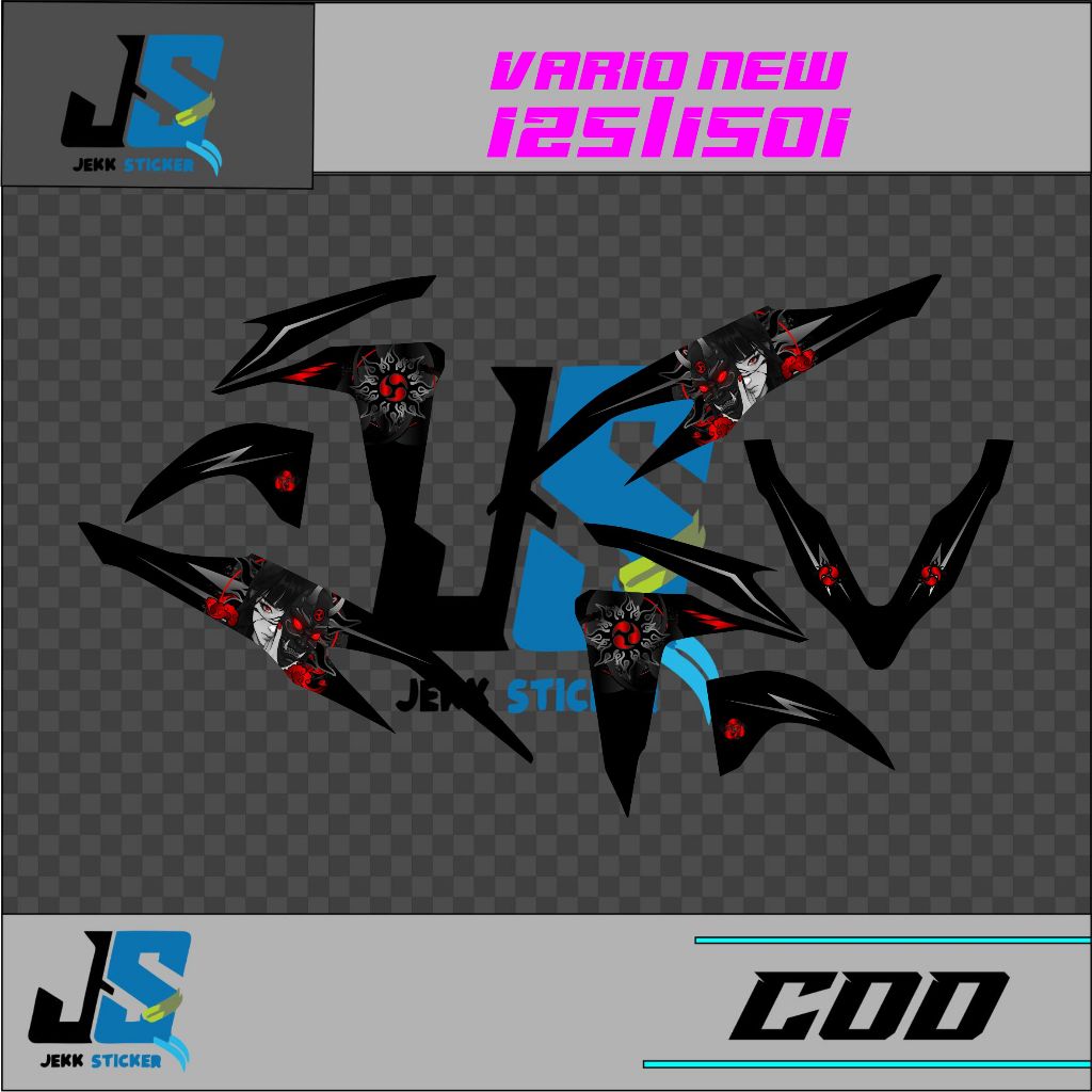 Simple STRIPPING HONDA VARIO NEW 125I 150I LADY HANNYA MASK ONI DEMON ...