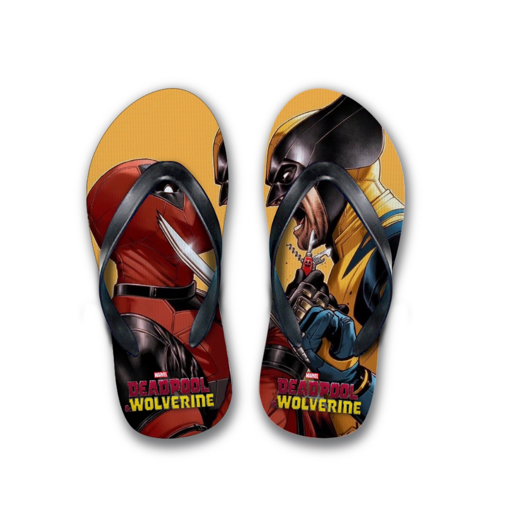 Marvel Deadpool & Wolverine Flip Flops | Shopee Philippines