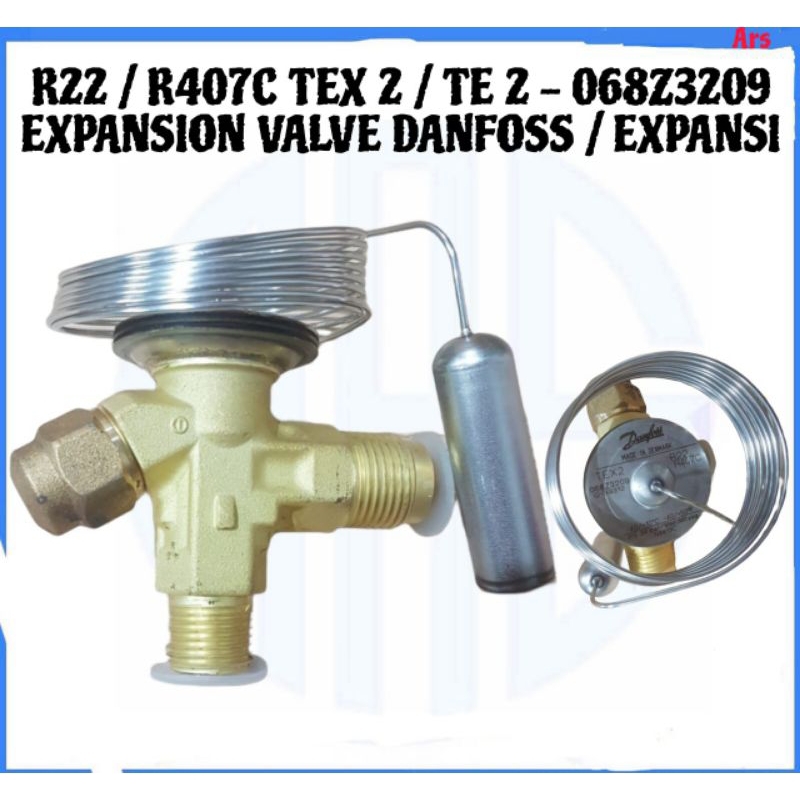 R22 / R407C TEX 2 / TE 2 - 068Z3209 EXPANSION VALVE DANFOSS / EXPANSIS ...