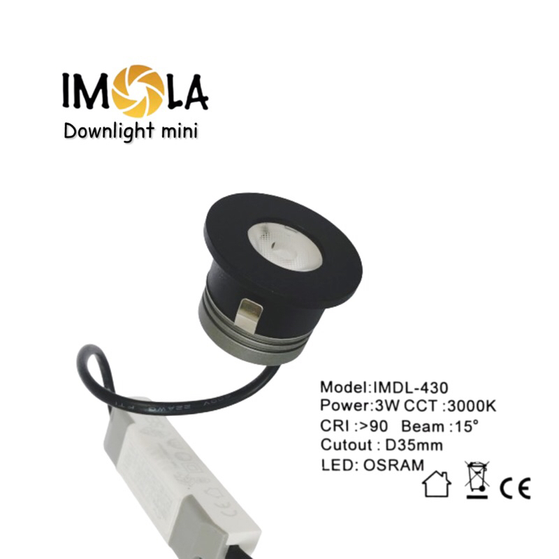 High quality 3 watt mini led downlight/black mini shade downlight ...