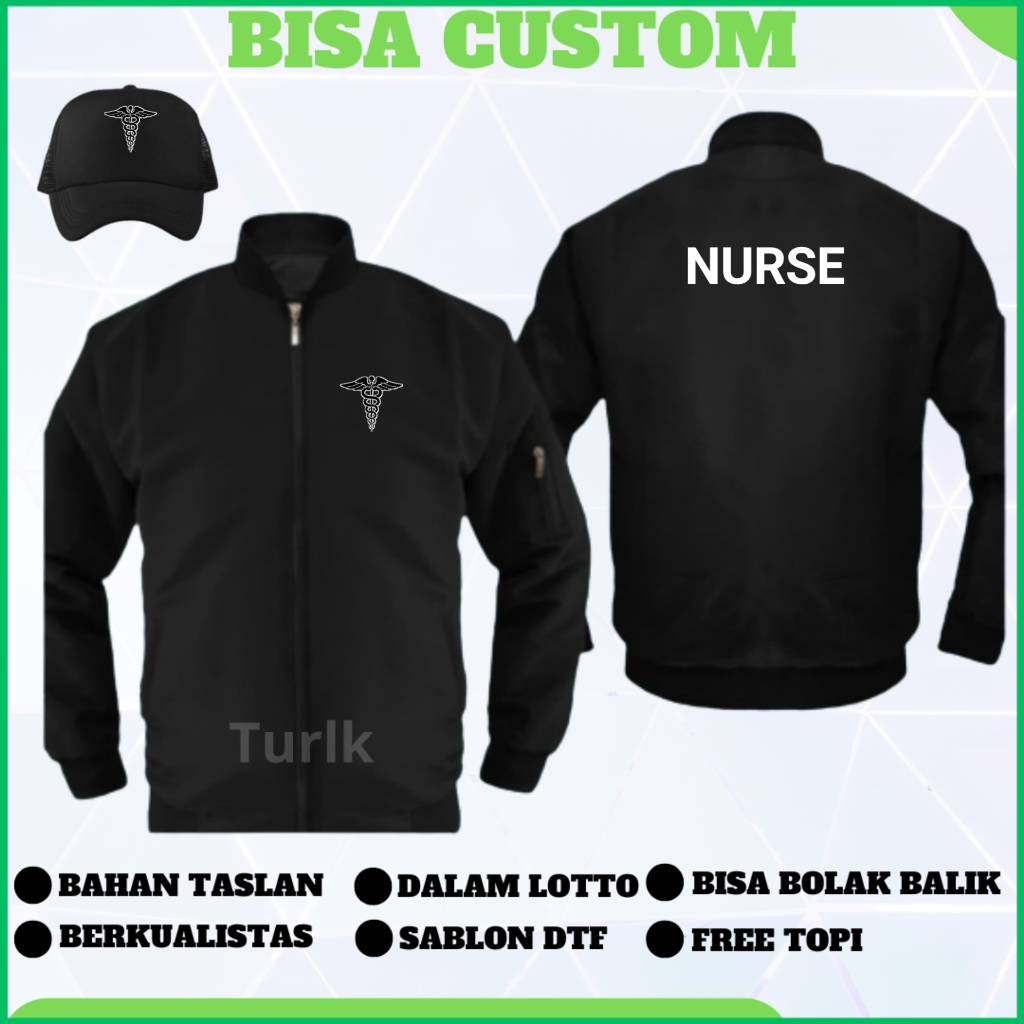Nurse Jacket Custom Nurse Jacket Bomber Jacket | Shopee Philippines