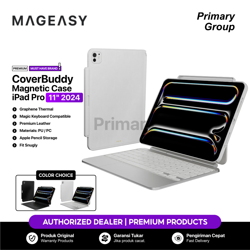 Case iPad Pro M4 11 Inch 2024 MagEasy CoverBuddy Magnetic iPad Case ...