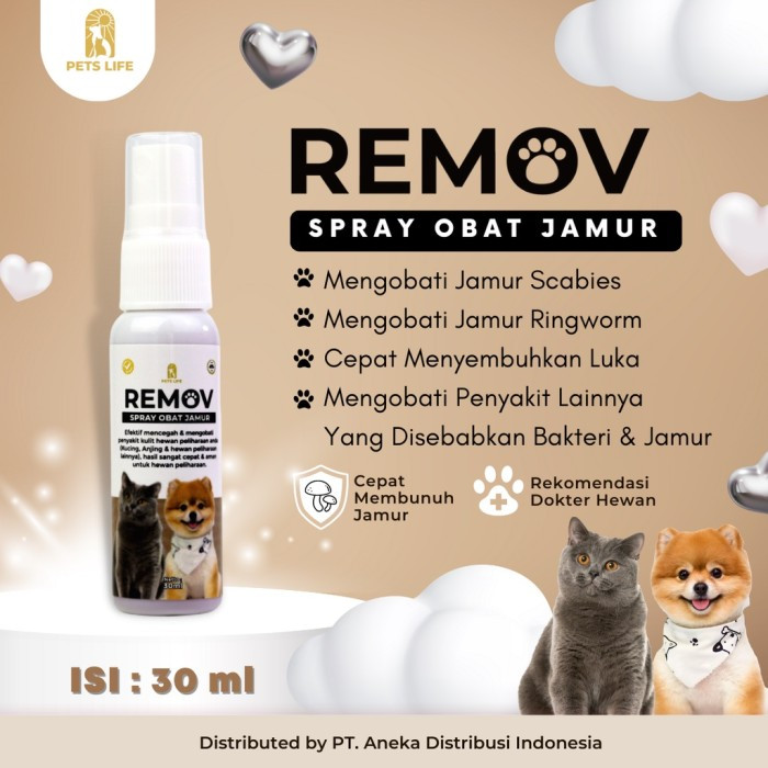 REMOV Spray Fungal Medicine for Cats and Dogs 30ml | Shopee Philippines