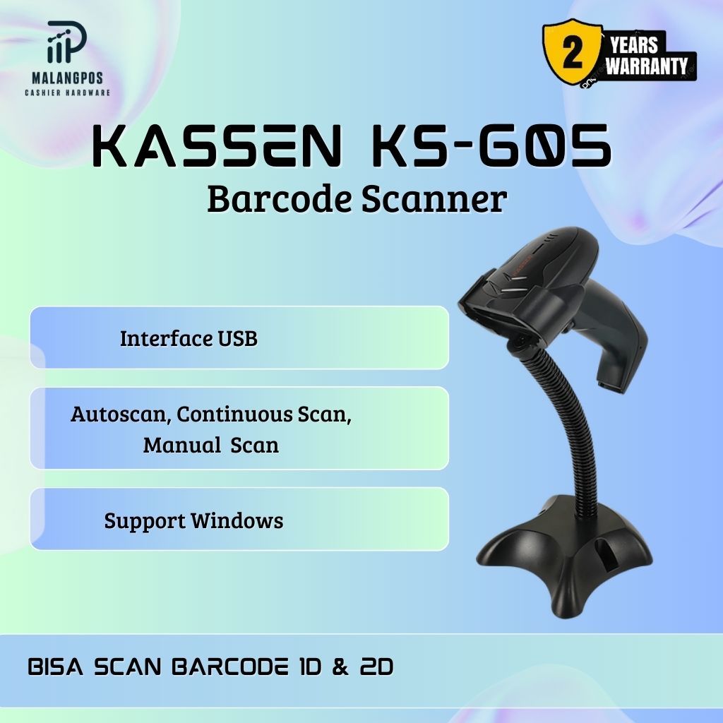 Barcode Scanner Kassen KS605 KS605 1D 2D USB Scan E- Invoice Receipt ...