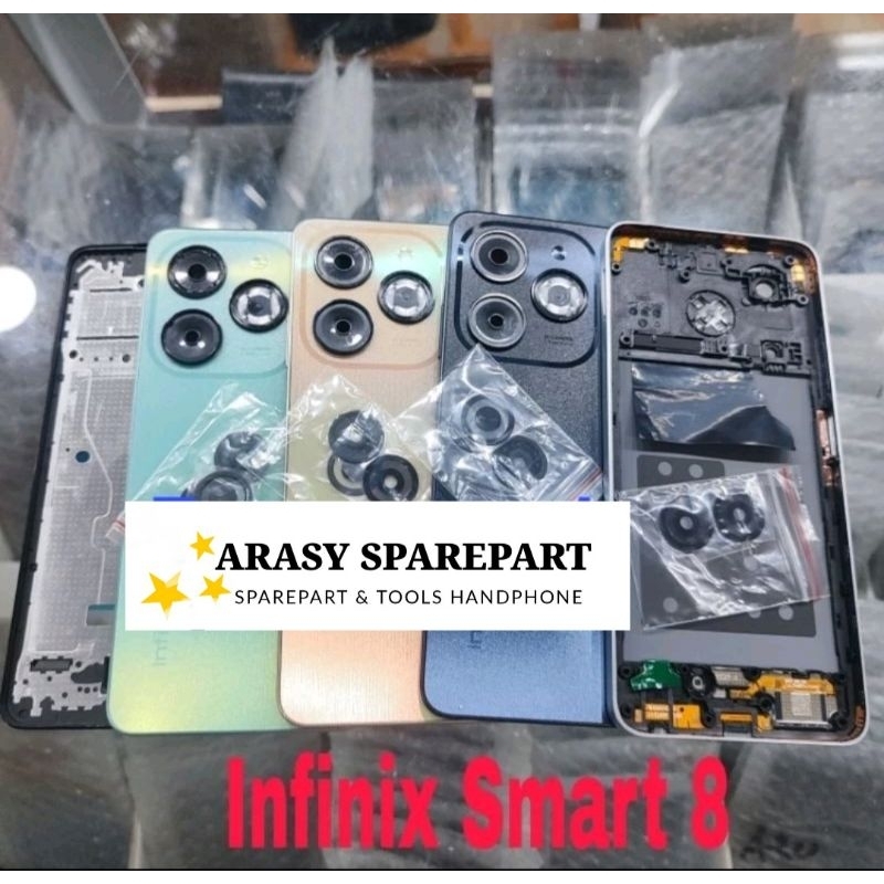 [GUARANTEED] Infinix Smart 8 Casing Housing Fullset Bone Frame ...