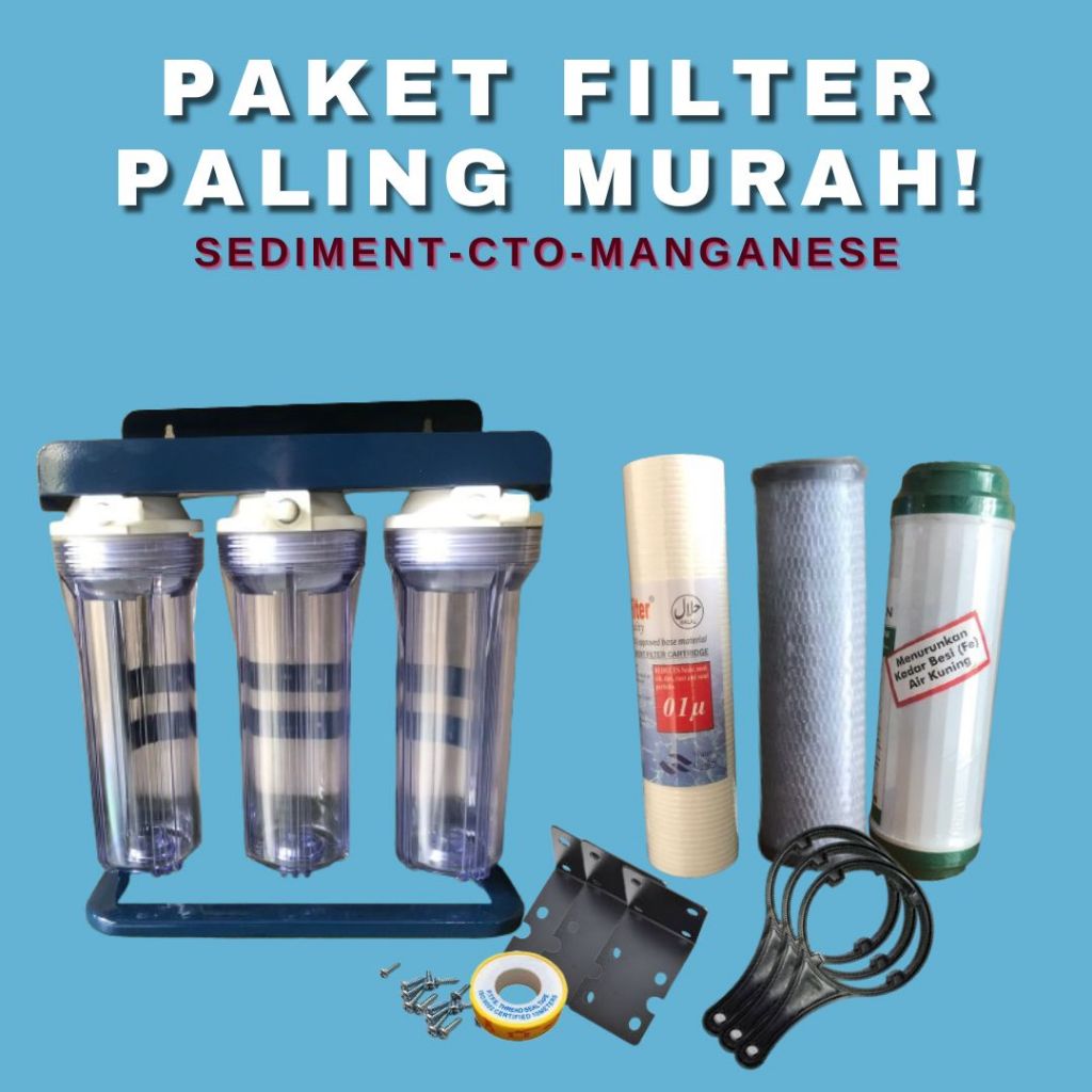 Easy Water Filter Package Ready To Install (Reducing Iron) | Shopee ...