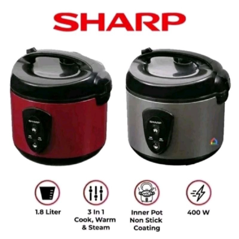Sharp Rice Cooker 1.8 Liter Red (KS-N18MG-RD) | Shopee Philippines