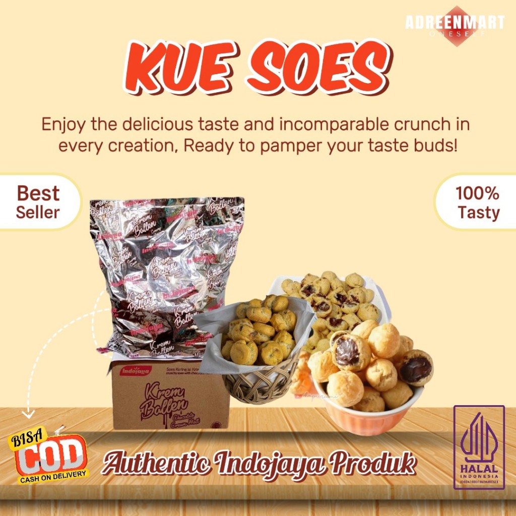 Sus Krem Ballen 2KG (1 PACK) Dry Eclairs Filled with Chocolate Soes ...