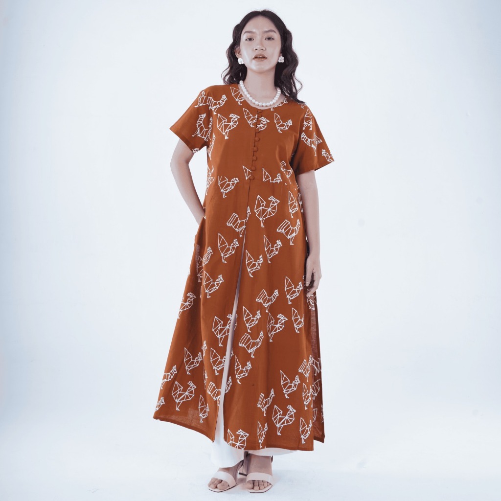 ENOM Batik - Frasa Tunic - Modern Women's Batik Tunic - Nirankara ...
