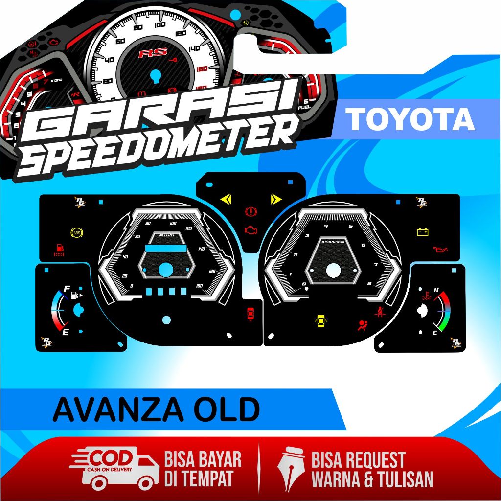 Toyota AVANZA OLD CUSTOM SPEEDOMETER Board | Shopee Philippines