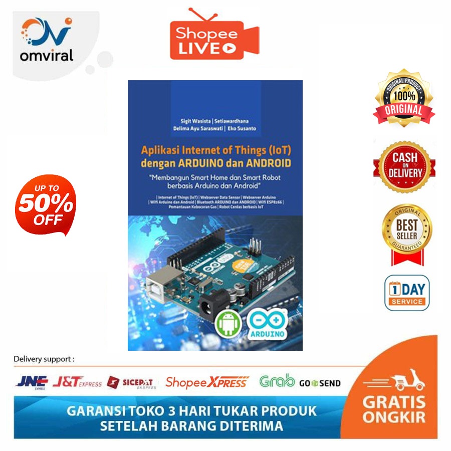 Internet Of Things Application Book with ARDUINO and ANDROID | Shopee ...