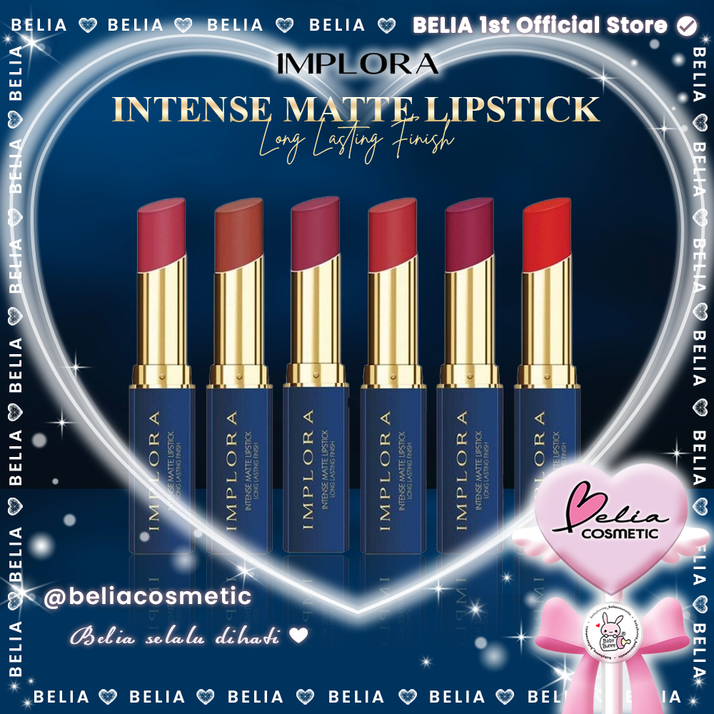 Belia Implora ( ️BPOM) Intense Matte Lipstick Long Lasting Finish ...
