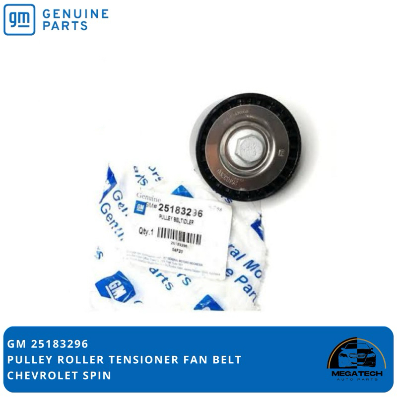 PULLEY ROLLER TENSIONER FAN BELT CHEVROLET SPIN 1,500cc ORIGINAL GM ...