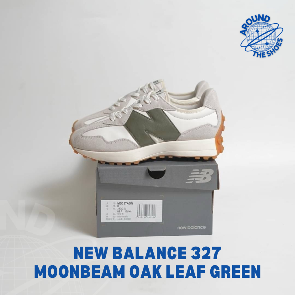 New Balance 327 Moonbeam Oak Leaf Green | Shopee Philippines