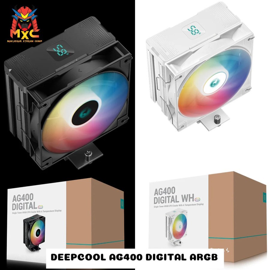 Deepcool AG400 DIGITAL ARGB CPU COOLER - CPU COOLER | Shopee Philippines