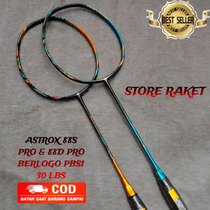 Yonex ASTROX 88S PRO AND 88D PRO 32 LBS BADMINTON RACKET READY TO USE ...