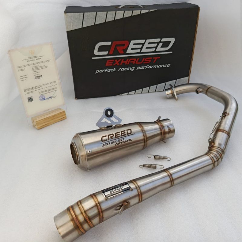 Original CREED EXHAUST racing ROAD RACE EXHAUST, knlpot racing full ...