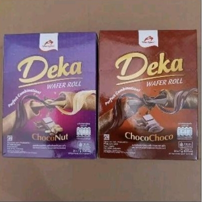 Deka CHOCO WAFER ROLL 1 BOX Of 24/DEKA WAFER STICK | Shopee Philippines